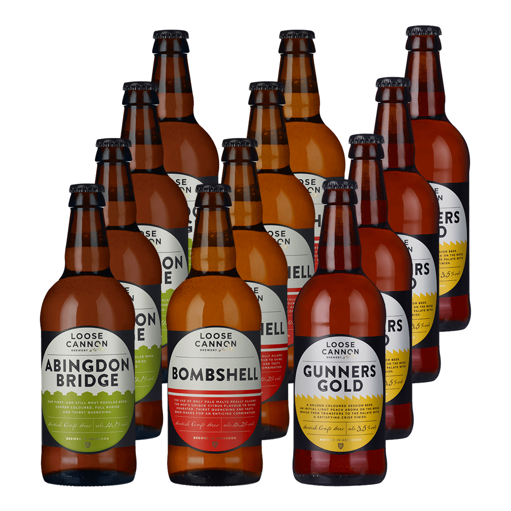 Bottles, mixed case 12x500ml – Loose Cannon Brewery