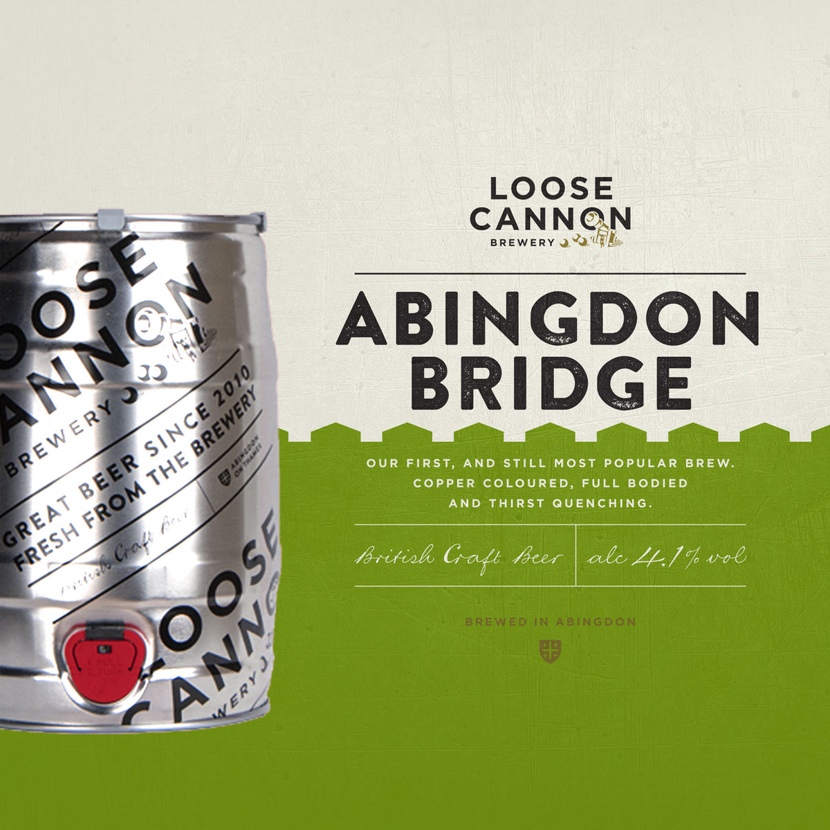 5 Litre Abingdon Bridge – Loose Cannon Brewery